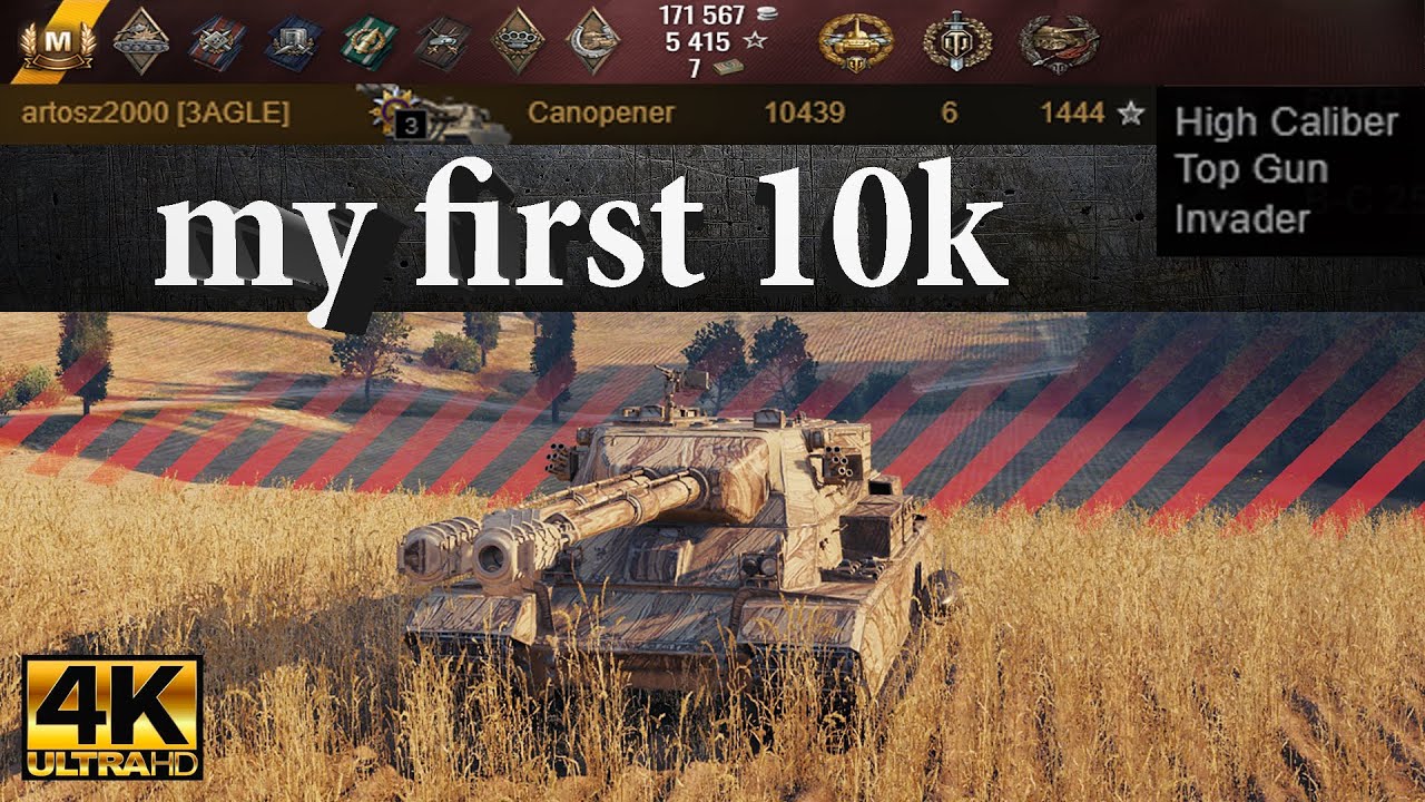 FV230 Canopener video in Ultra HD 4K🔝 Close Game, my first 10k, 4120 b ...