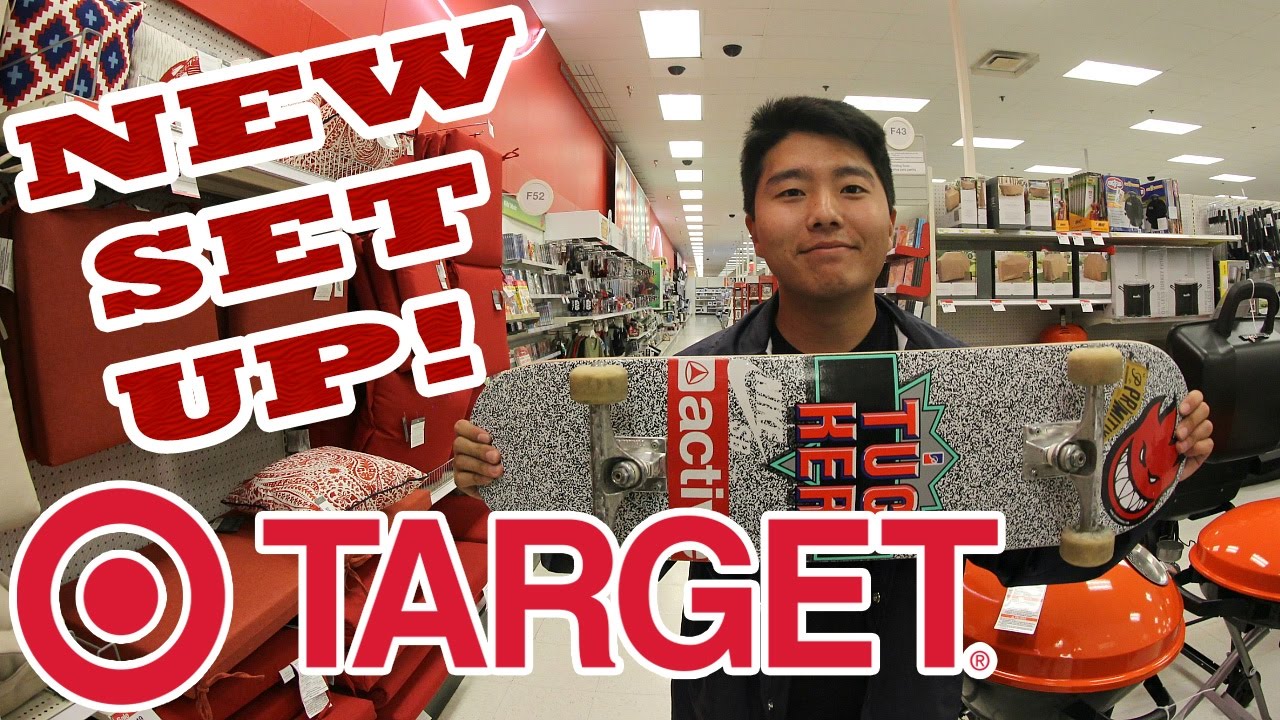 NEW SKATEBOARD SET UP AT TARGET! WITH KICKFLIP TEST! (BEST SET UP VIDEO ...