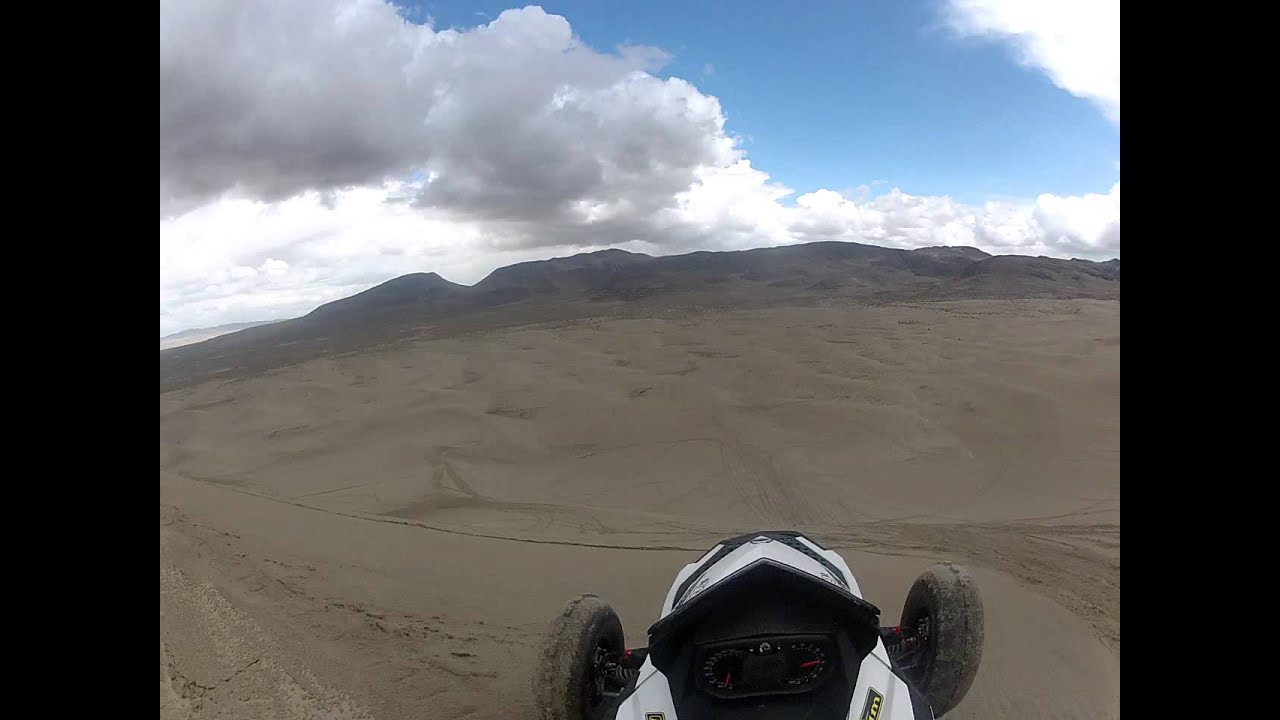 snowmobile on sand ski doo freeride - YouTube