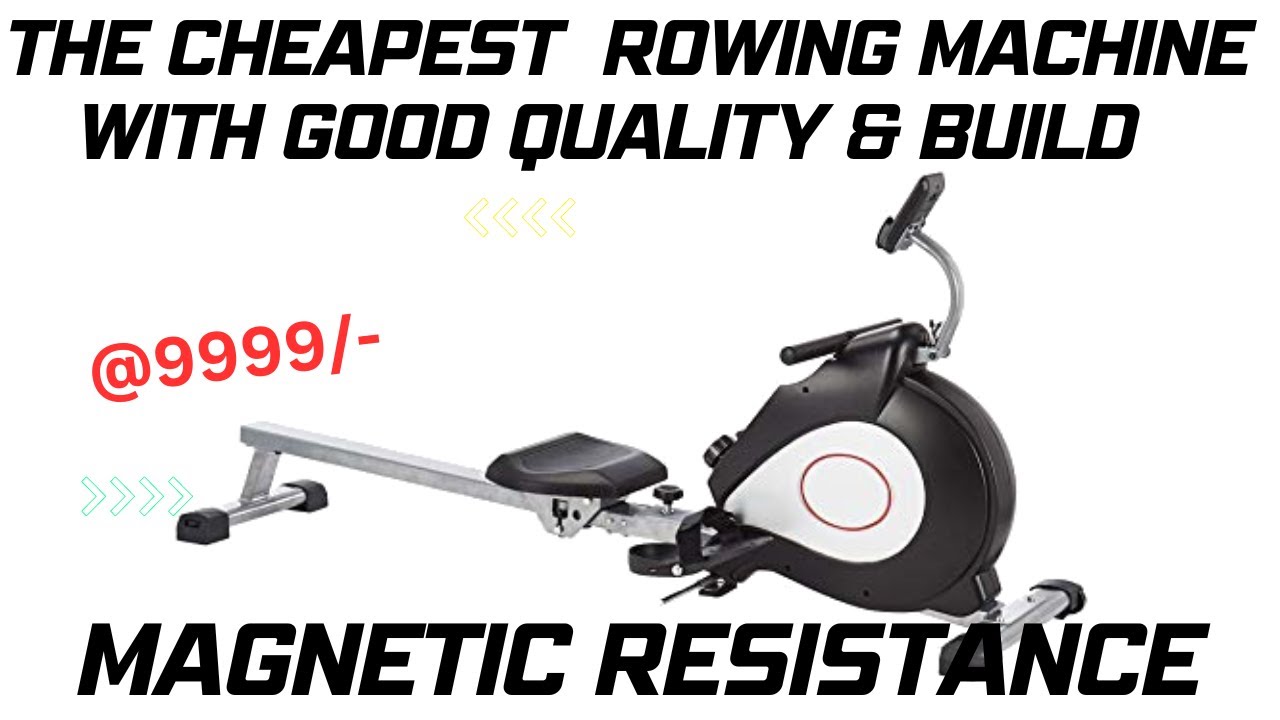 The Cheapest Magnetic rowing Machine. The Amazon basic Rowing machine - YouTube