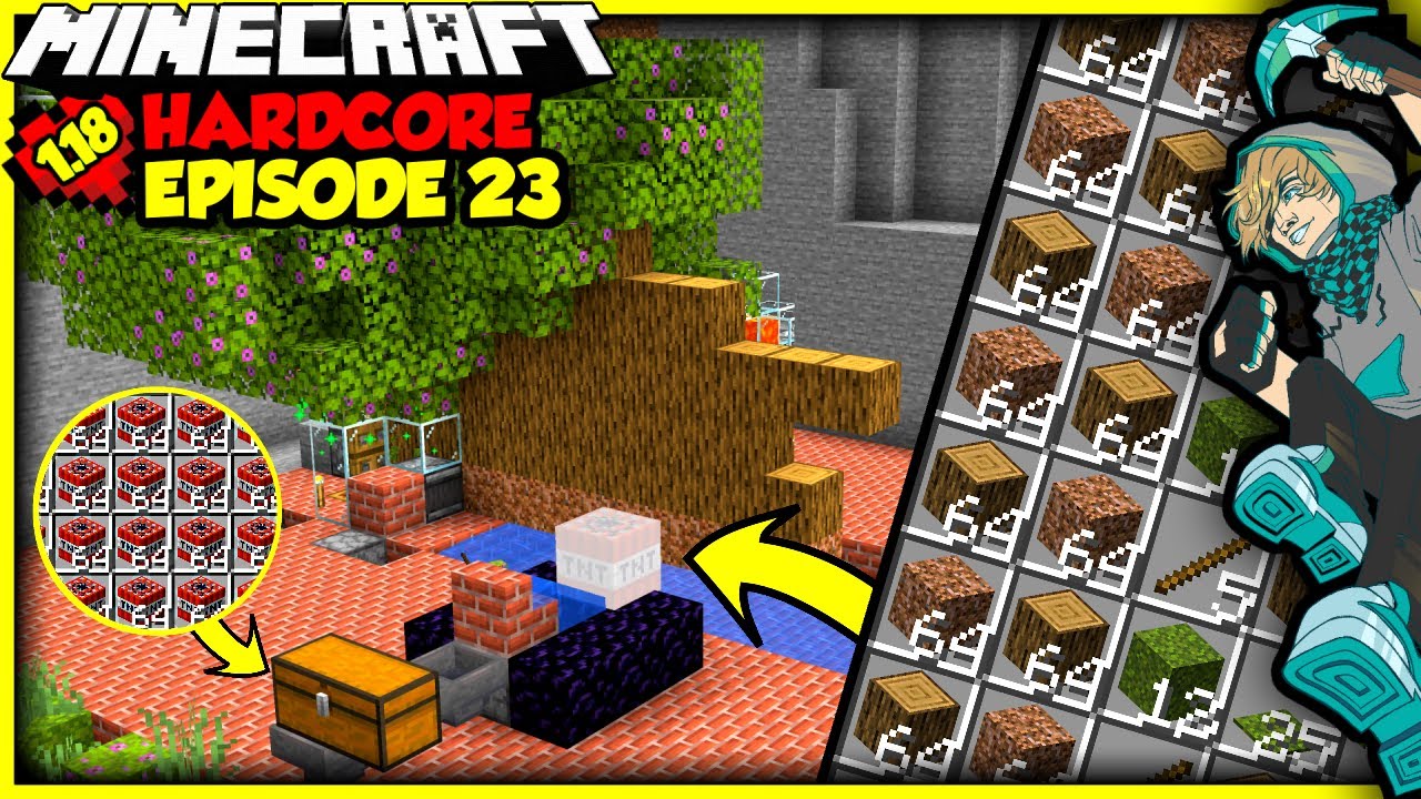 INFINITE Fully AUTOMATIC AFK Azalea Tree Farm in Hardcore Minecraft ...