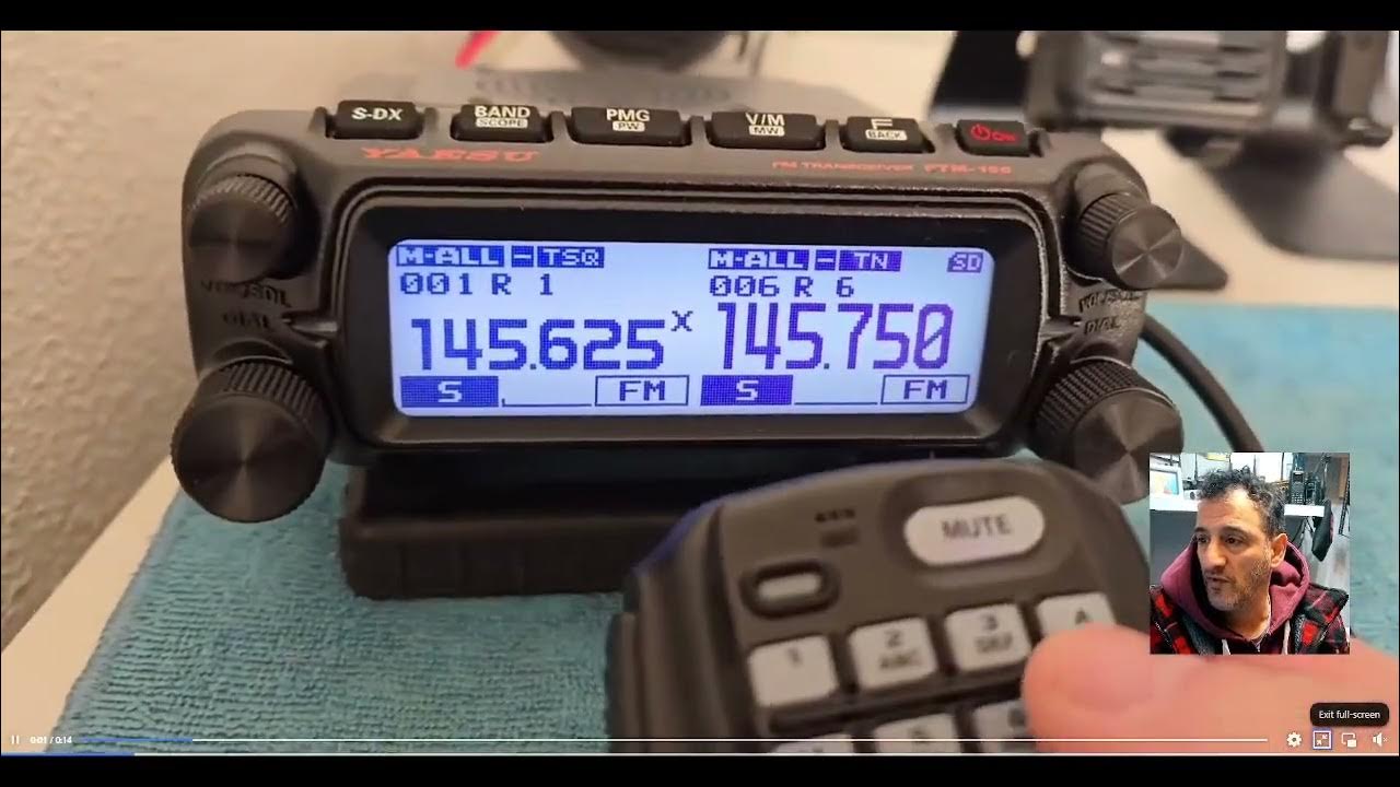 Yaesu FTM-150 ,RASP - Microphone Control - YouTube