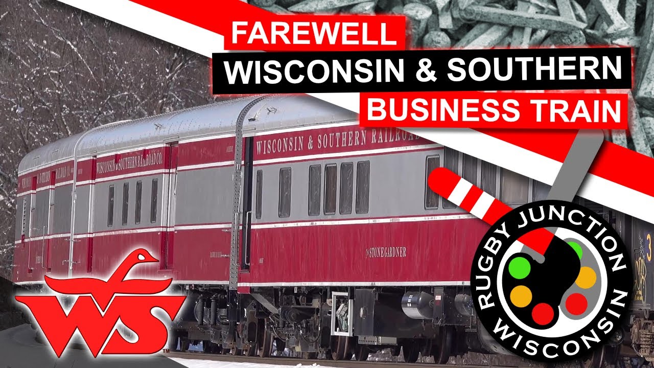 Farewell Wisconsin & Southern Business Train at Slinger WI - YouTube