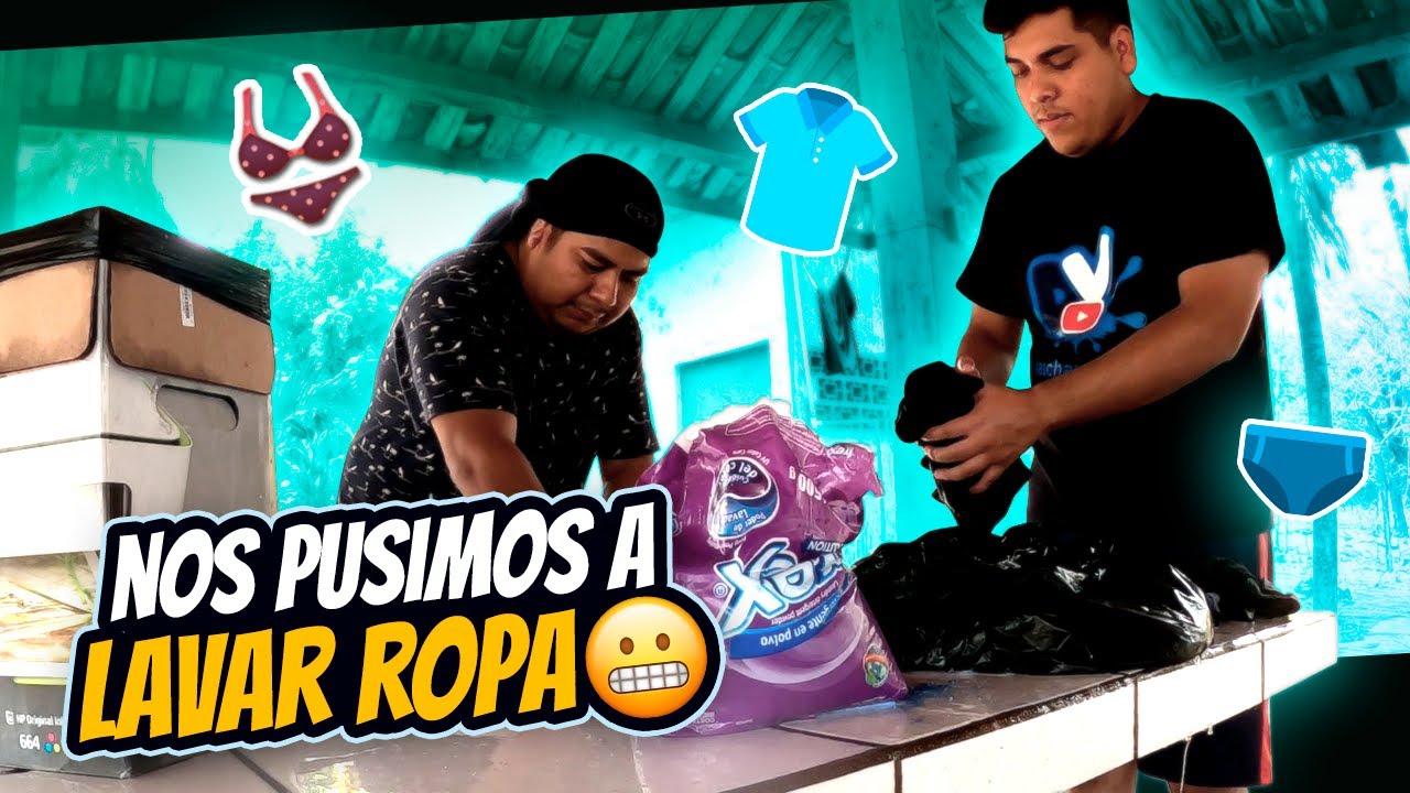 LAVANDO nuestra ROPA 👕 *Fue complicado* 😅 - YouTube