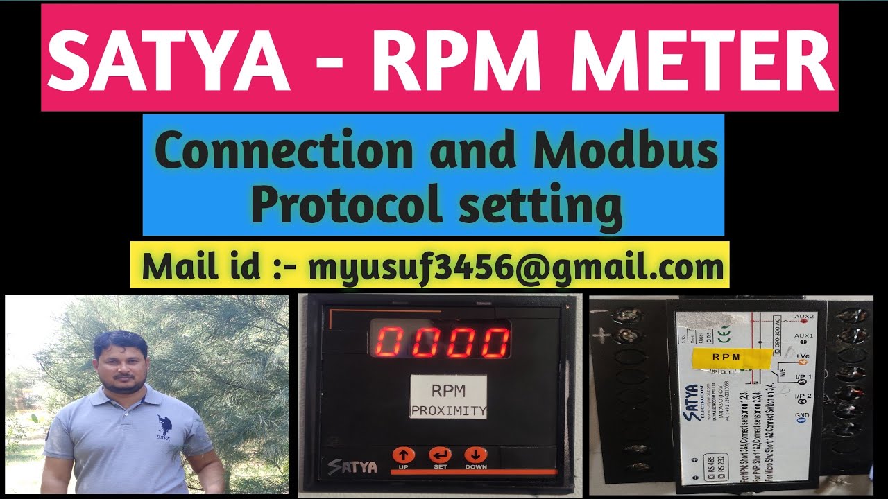 SATYA RPM METER CONNECTION AND PARAMETERS - YouTube