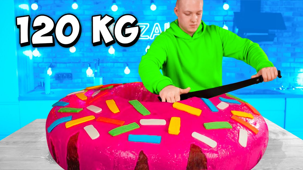 I Made A Giant 250-Pound Donut by VANZAI - YouTube