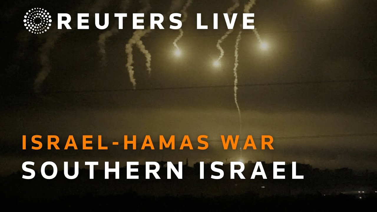 LIVE: A view of the skyline of southern Israel - YouTube