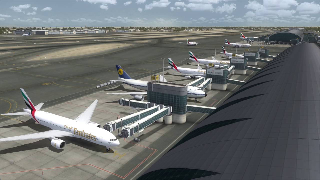 Dubai Airport Traffic Watch [FSX] - YouTube