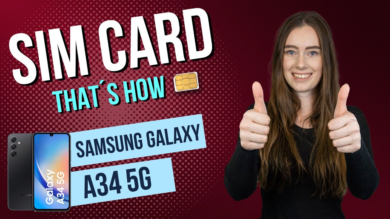 Samsung Galaxy A34 5g How To Insert A Sim Card • 📲 • 📶 • • Tutorial