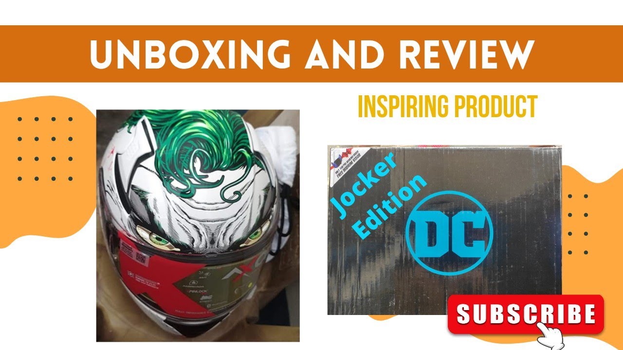 Unboxing Axor Apex DC Joker Edition Helmet || Amazon || ️😎😎 - YouTube