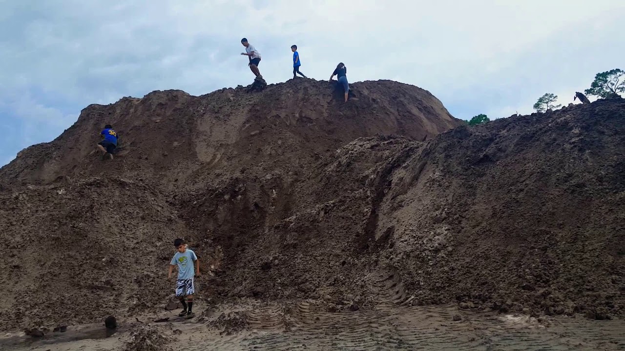 First time on really big dirt mounds - YouTube