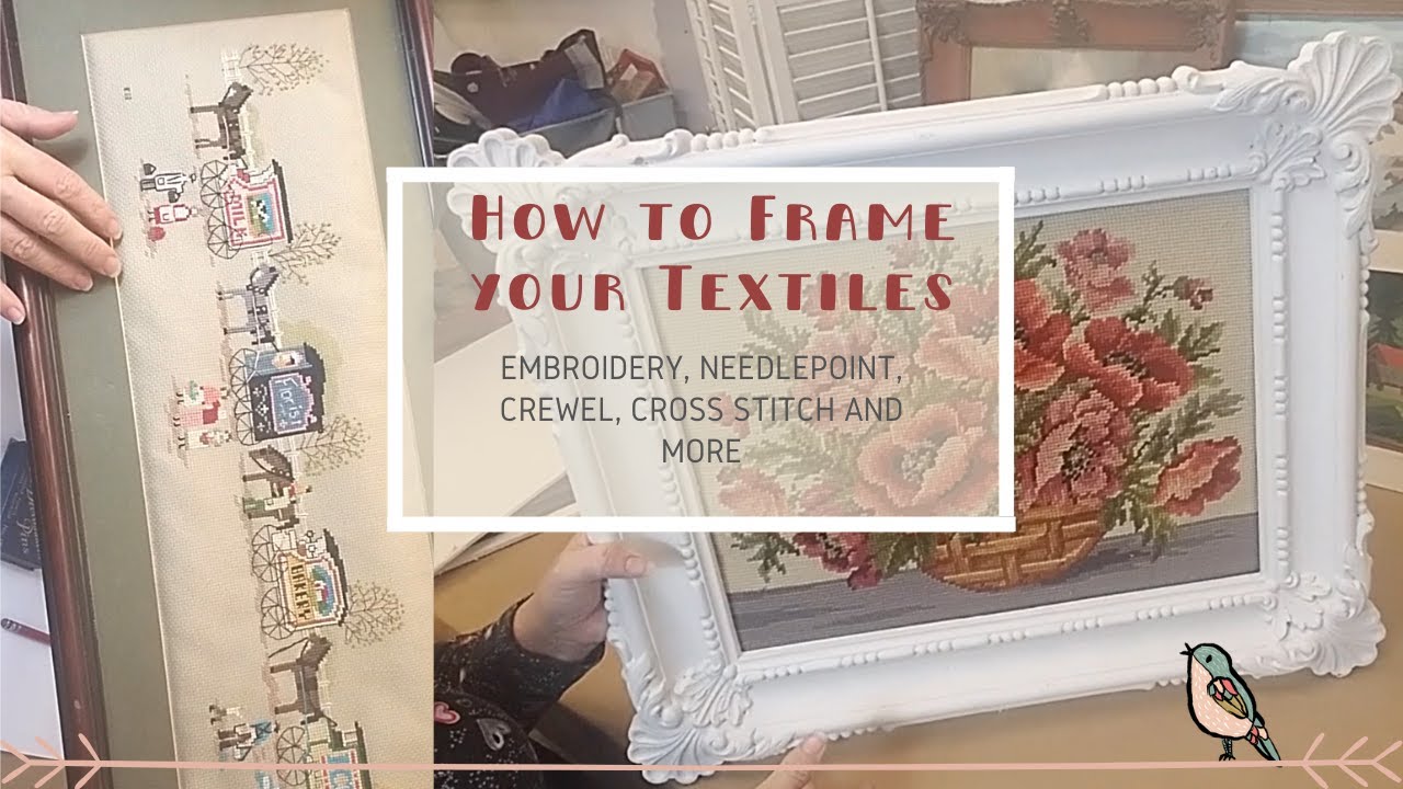 How to Frame Your Textiles - YouTube