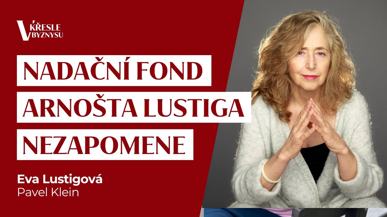 Dělat dobrý a spravedlivý věci tady a teď | Eva Lustigová | V křesle ...