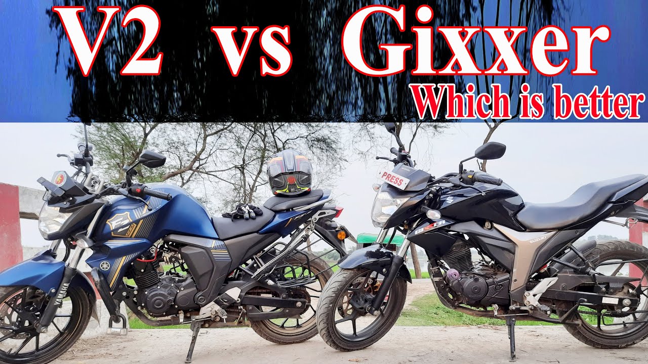 Yamaha FZ-S Fi v2 vs Suzuki Gixxer Single Disc || V2 or Gixxer Which is ...