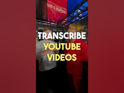 Transcribe YouTube Videos - Convert YouTube to Text Easily #tutorial # ...