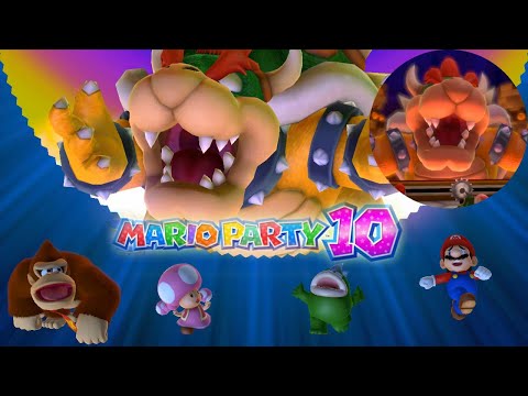 Mario Party 10 - Bowser Party - DK vs Toadette vs Spike vs Mario - Whimsical Waters #17