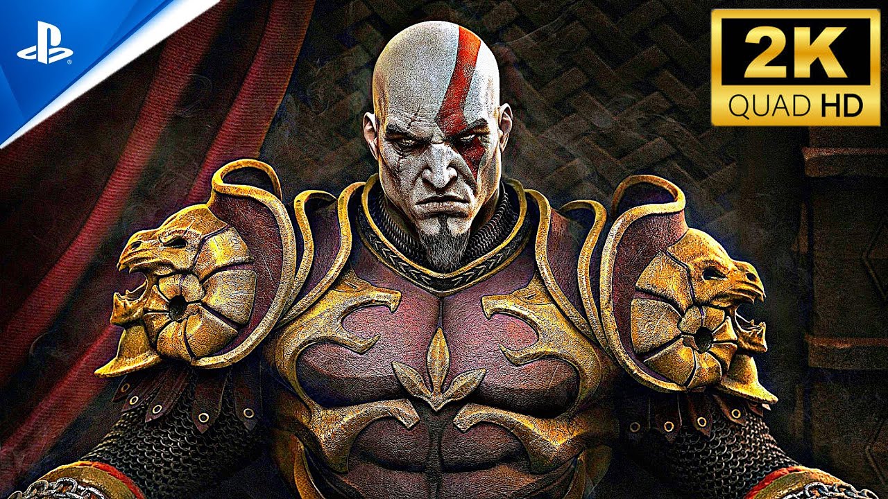 God of War II Remastered Colossus of Rhodes Boss Fight Gameplay | Ultra ...