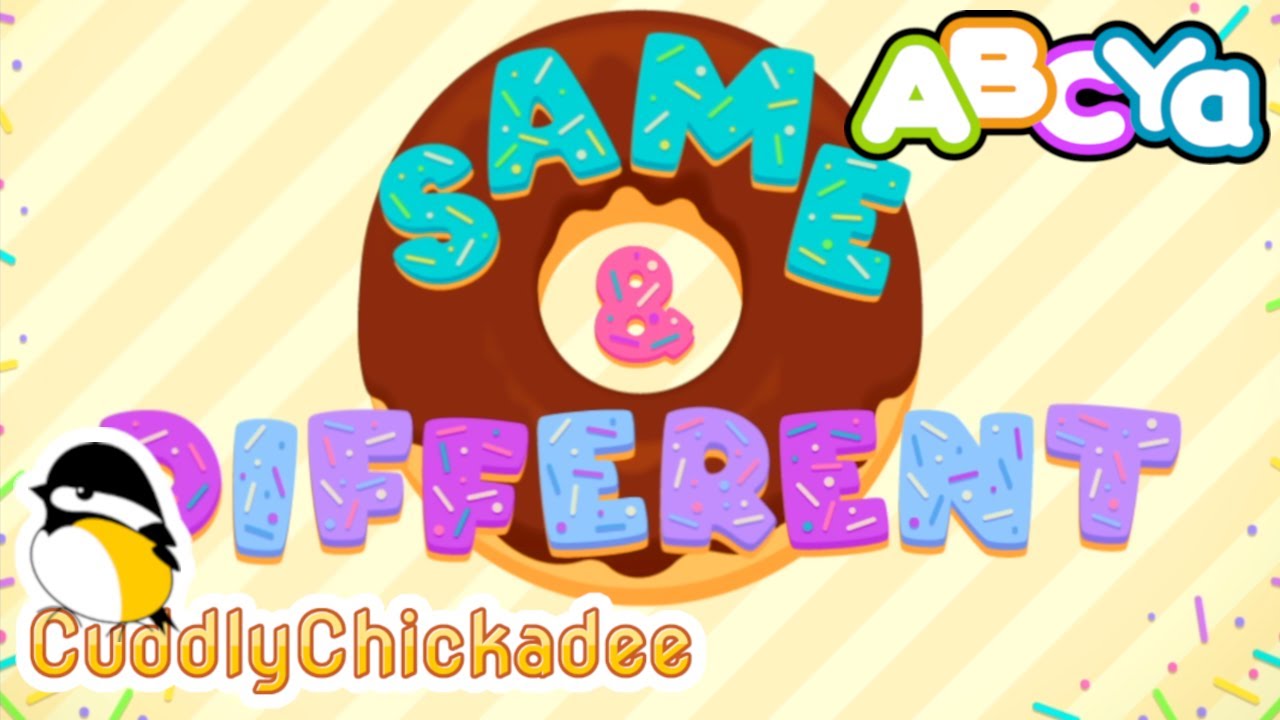 ABCya: Same & Different | Compare Shapes and Colours with Donuts! - YouTube