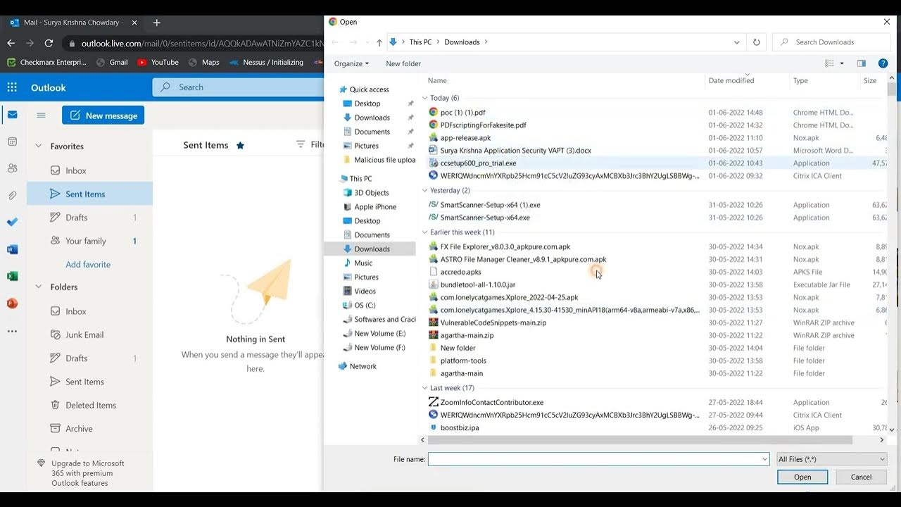 Stored XSS via PDF Viewer Microsoft Outlook | Portable Data exFiltration: XSS for PDFs - YouTube