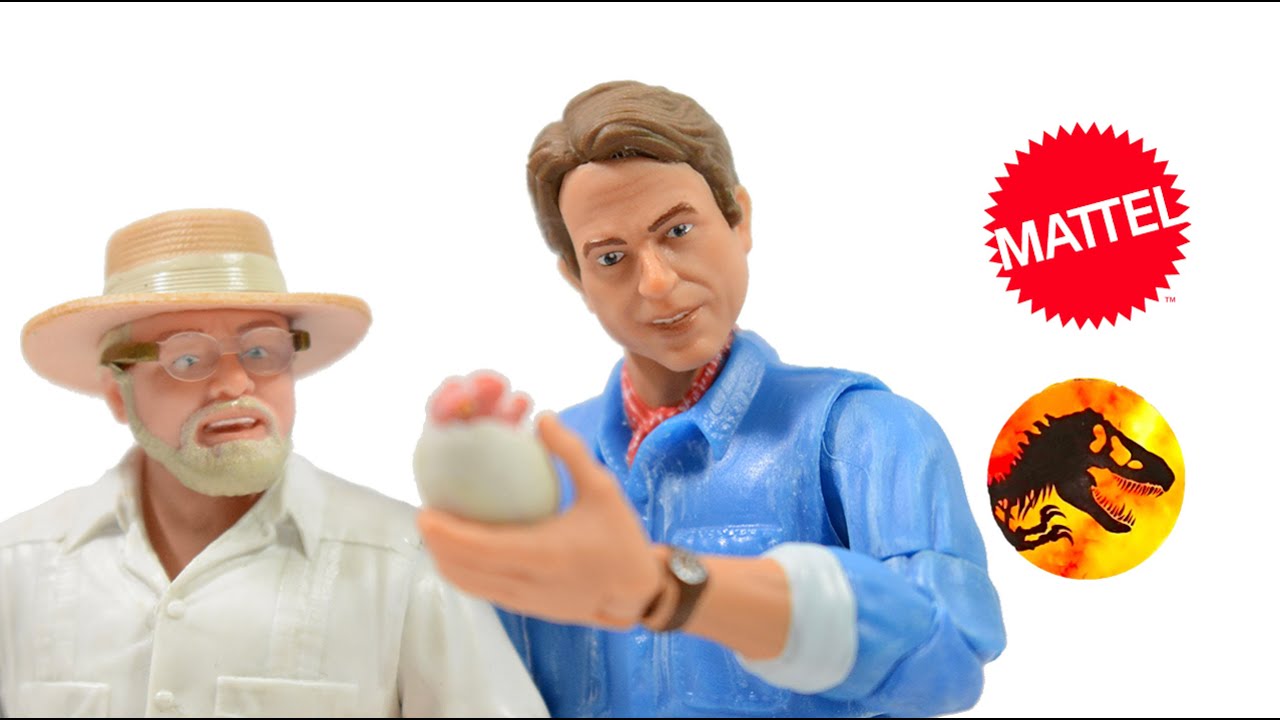 Amber Collection Alan Grant & John Hammond REVIEW | Mattel Amber ...