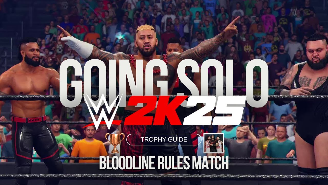 GOING SOLO (BLOODLINE RULES MATCH) | WWE 2K25 Walkthrough Gameplay (PS5 ...