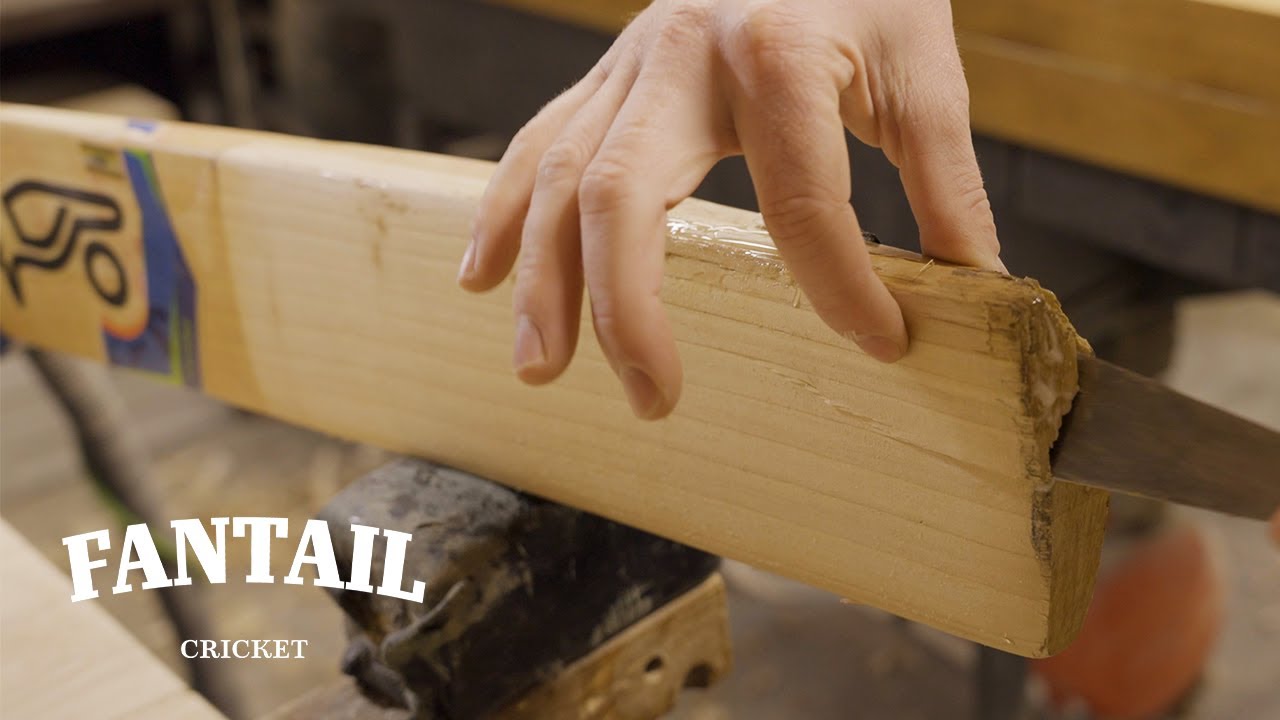 Repairing a large toe split - Cricket bat repair EP 16 - YouTube