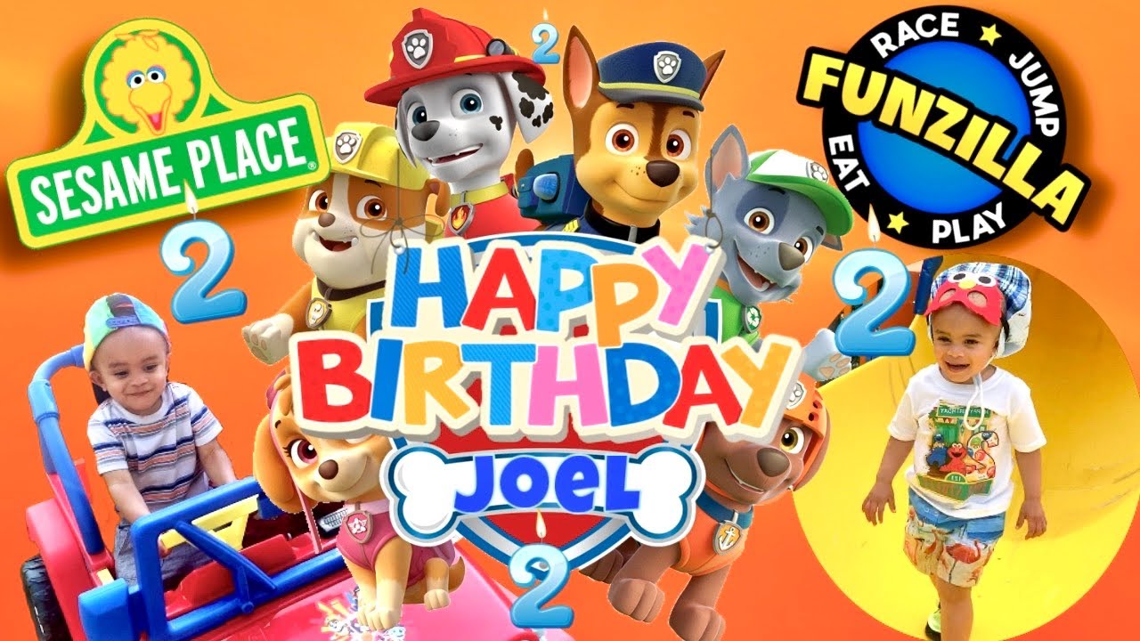 Sesame Place and Funzilla Joel's 2nd Birthday w/ KIW The Newsomes - YouTube