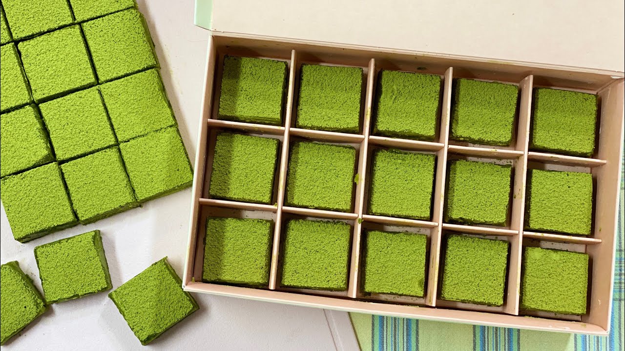 말차 파베초콜릿 만들기 Matcha pave chocolate recipe - YouTube