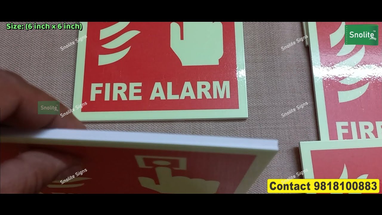 radium fire alarm safety sign fire safety signs - YouTube