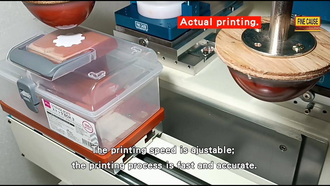 2-color pad printing machine with shuttle table/padprinter -FC-292ACC【FineCause】 - YouTube