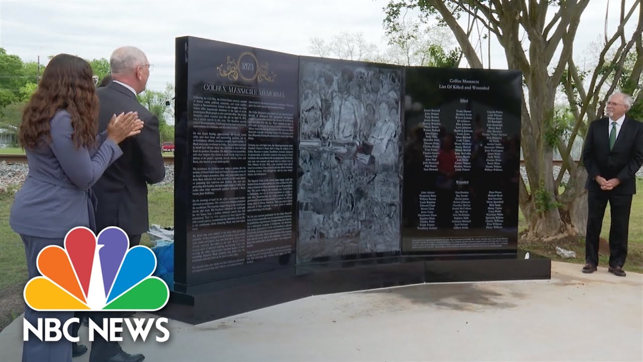 New monument honors victims of Louisiana's Colfax Massacre - YouTube