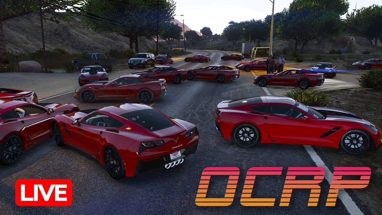 Free Red Corvettes for All LIVE in OCRP | GTA RP - YouTube
