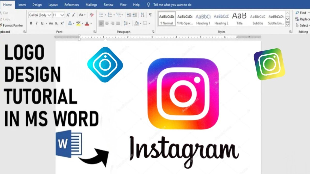 How to draw INSTAGRAM Logo using Microsoft Paint | Drawing Instagram ...
