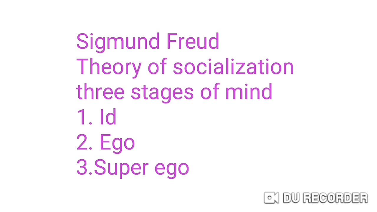 Theory of socialization given by Sigmund Freud/sociology/punjabi - YouTube