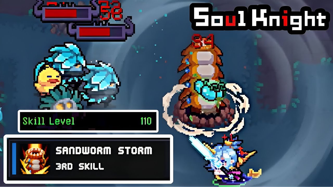 Upgrading Miner’s Sandworm Storm 110 Times - Soul Knight Rosemary ...