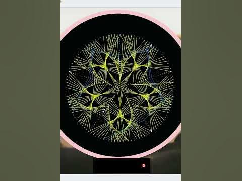 HOW to make uniqe string art 3 // string art tutorial # shorts - YouTube