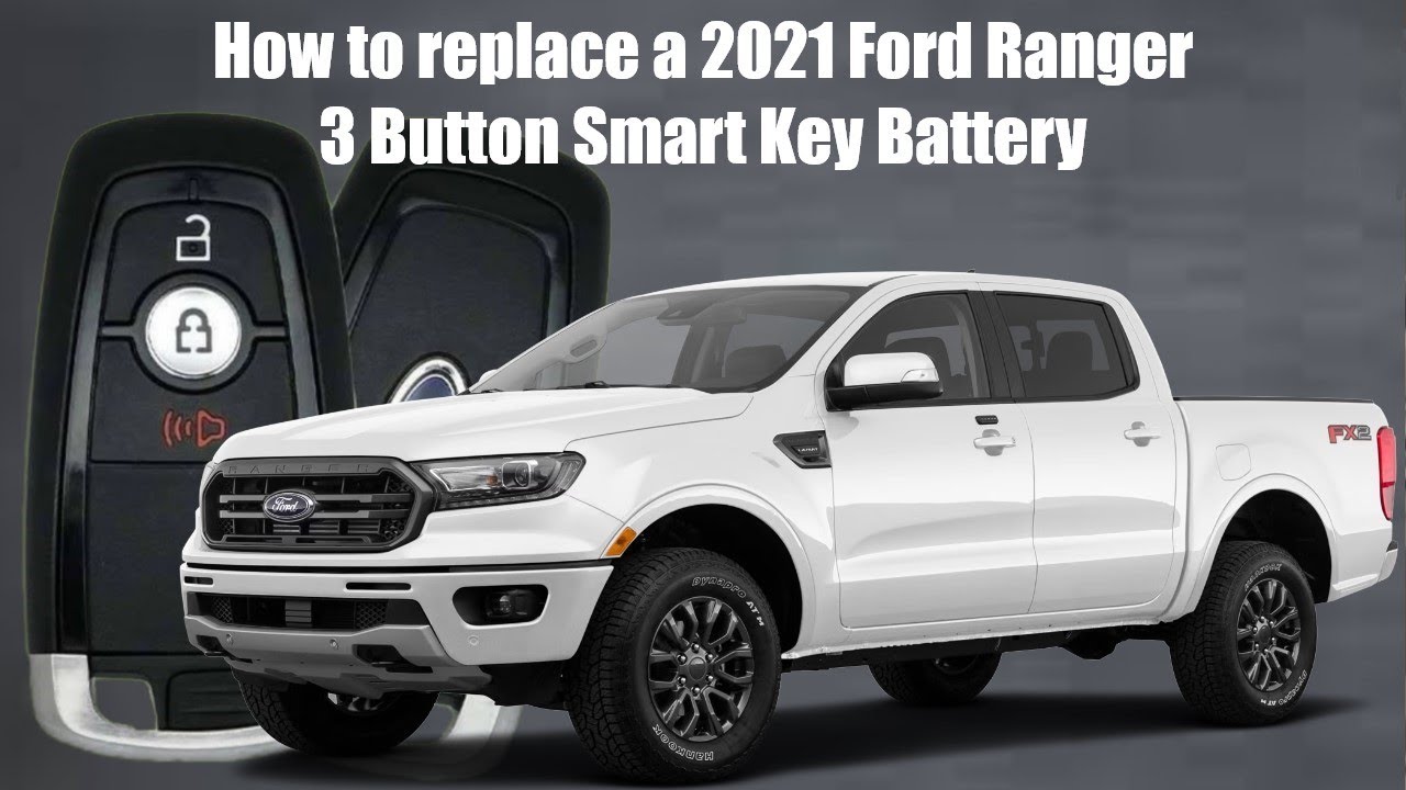 How to replace a 2021 Ford Ranger 3 Button Smart Key Battery - YouTube