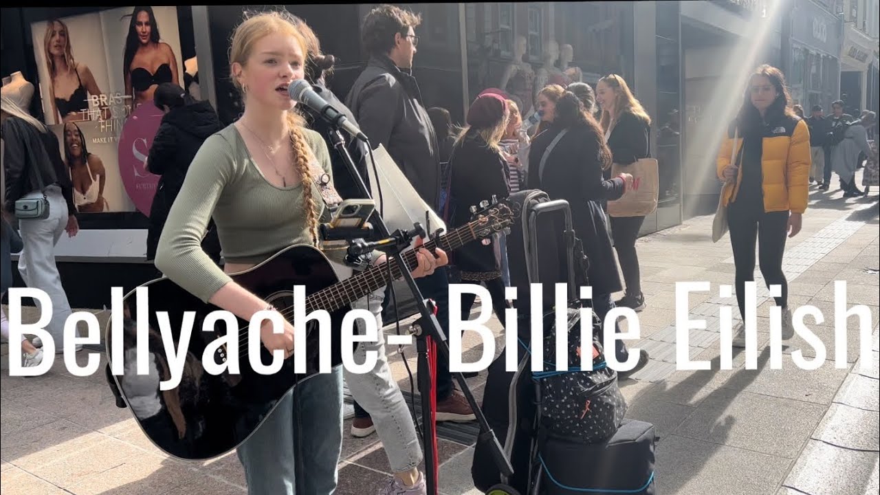 Bellyache- Billie Eilish| live cover on Grafton street by Sarah Fitz ...