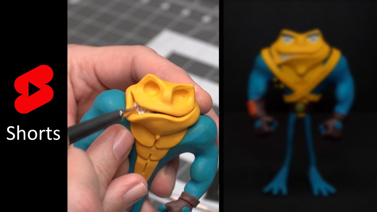 #Shorts ★ Zitz from Battletoads 2020 Polymer Clay Making of Video 👌 ...