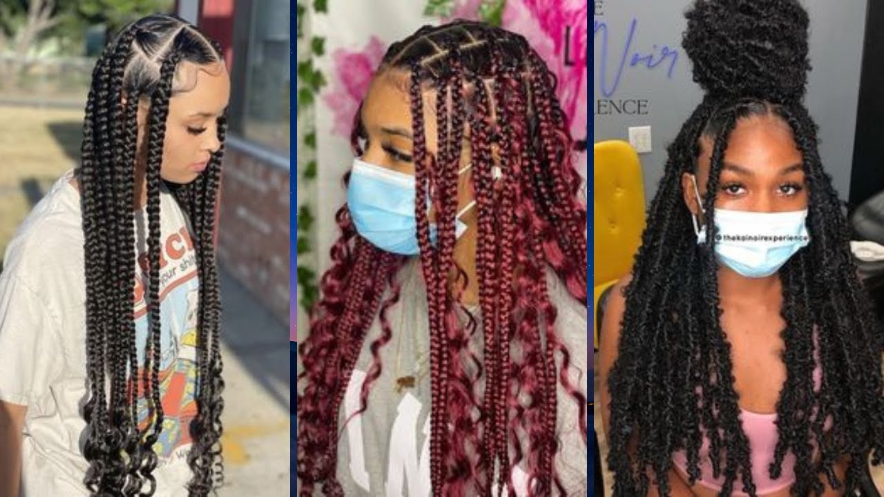 30 Long Knotless Butterfly Braids Ideas 2023 - YouTube