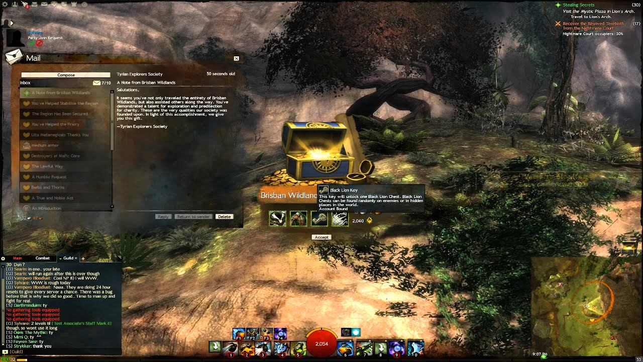 Guild Wars 2 - Brisban Wildlands Map Completion - YouTube