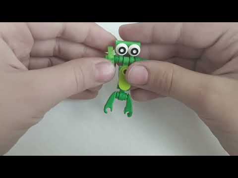 Лего лягушка человечек ( с подвижным телом, руками, ногами и головой ...