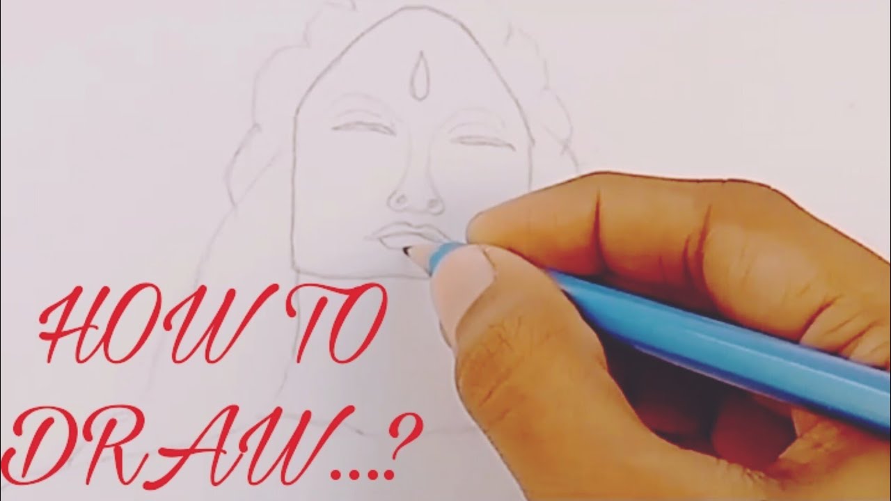 How to draw a adiyogi lord shiva..? - YouTube