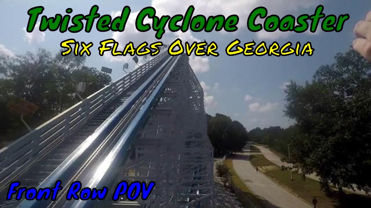 Twisted Cyclone Coaster POV at Six Flags Over Georgia - YouTube