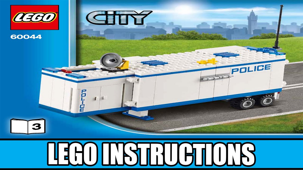 LEGO Instructions | City | 60044 | Mobile Police Unit (Book 3) - YouTube