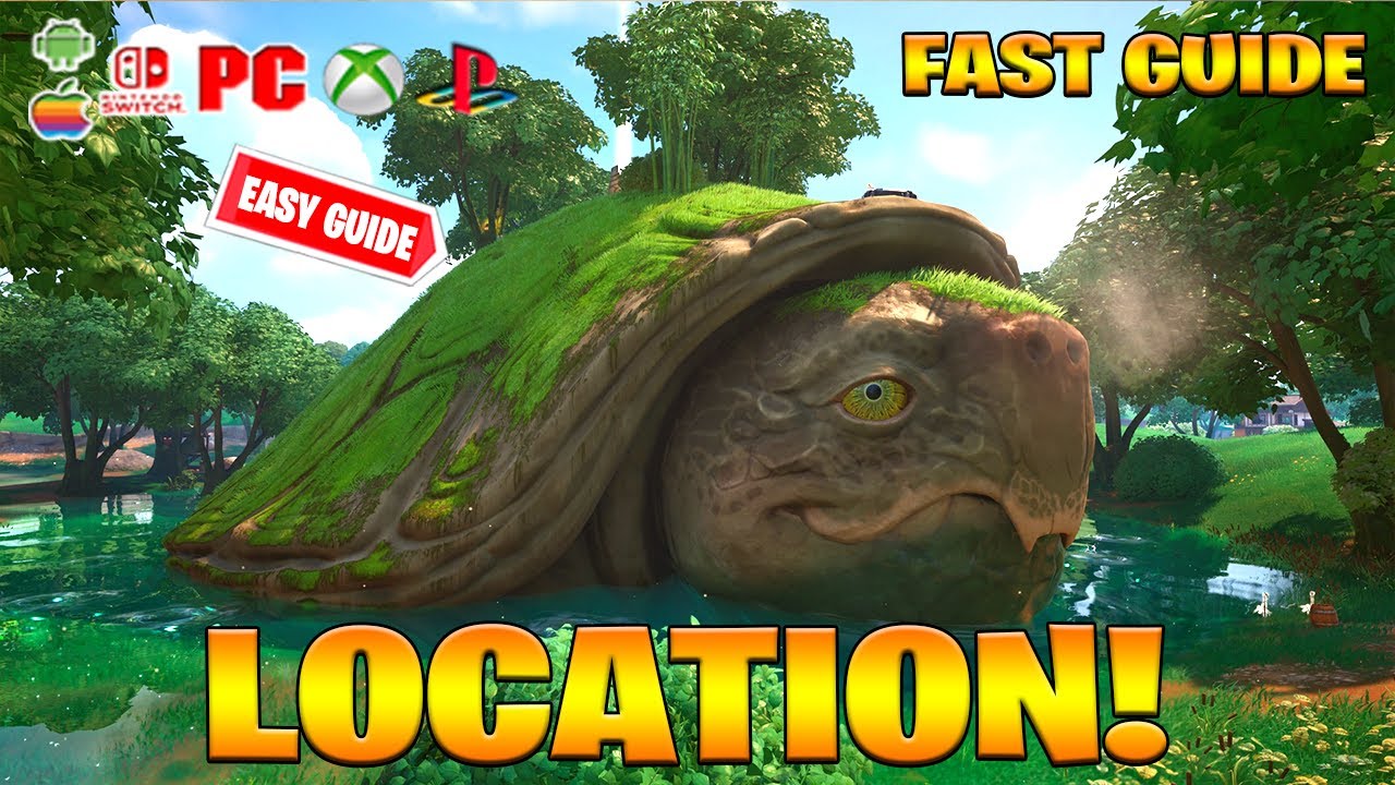 How And Where To Find The Great Giant Turtle Island In Fortnite! (How ...