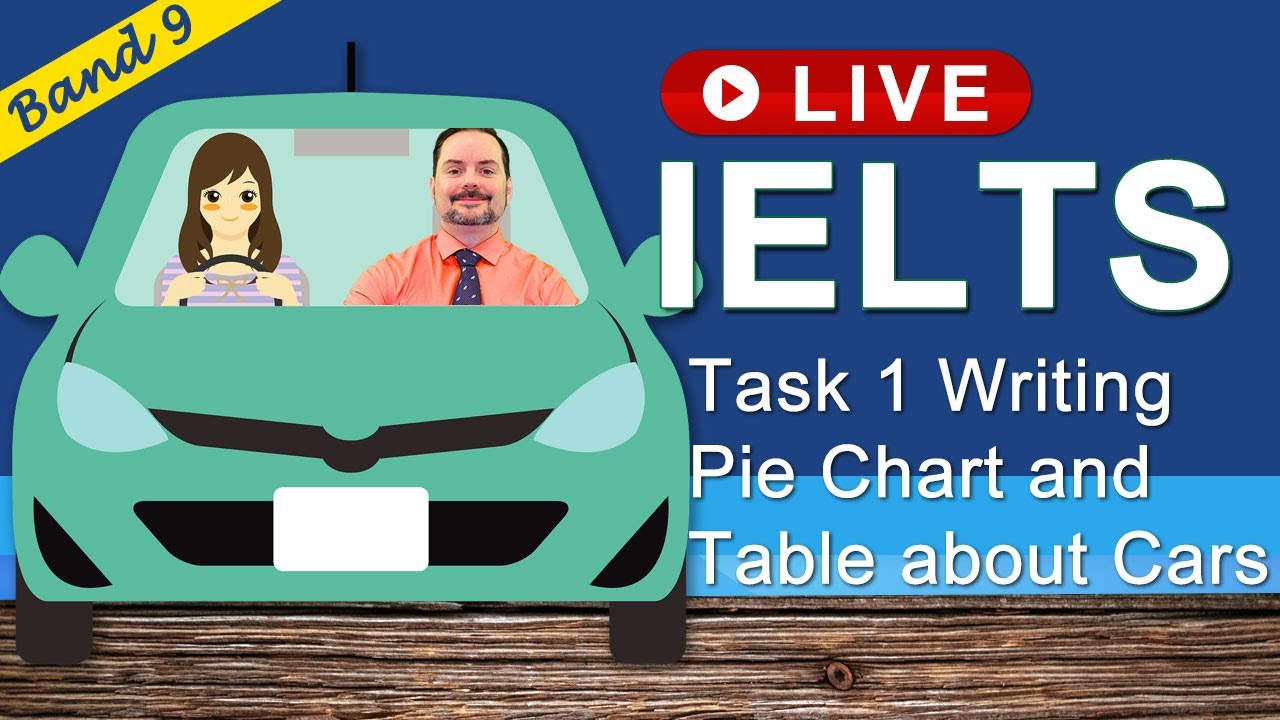 IELTS Live Class - Task 1 Writing Pie Chart and Table - YouTube
