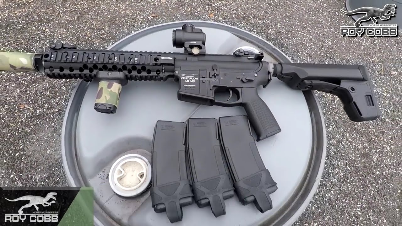 [Airsoft review #104]실감나는 반동!! PTS Centurion Arms CM4 C4-10 ERG(서바이벌,에어 ...
