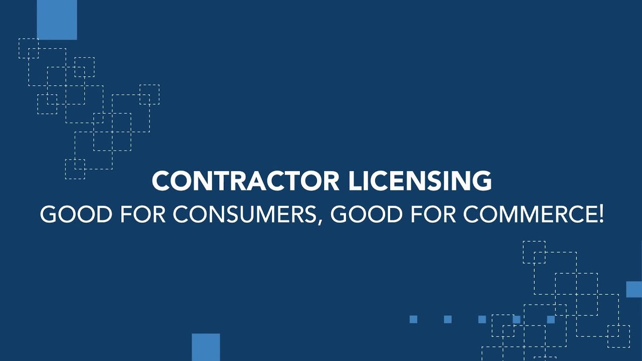 Contractor Licensing Advocacy PSA - YouTube