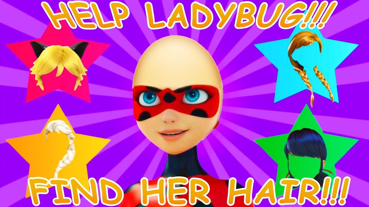 Ladybug Lost Her Hair Can You Help Her? Wrong Heads Hair Ladybug Cat ...